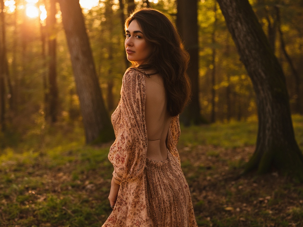 Becky forest back of dress - Rebecca T Dickson